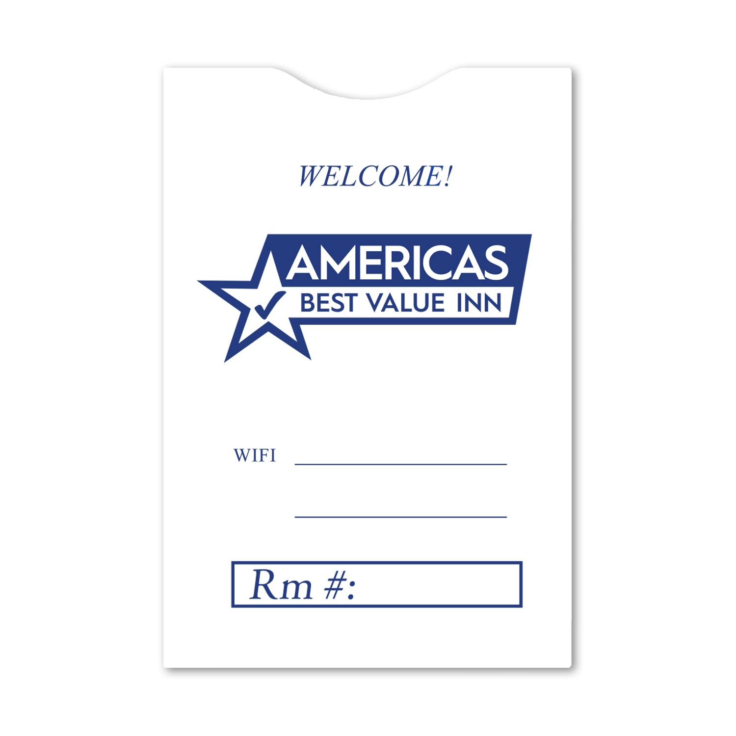 Americas Best Value Inn Key Card Envelopes Box of 1,000 – Lock Tech Supply